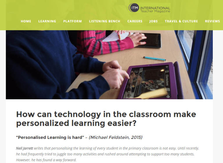 My article for the International Teacher Magazine: How can technology ...