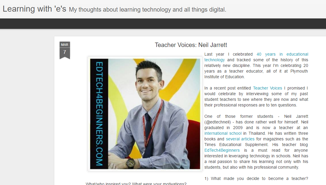 Interview with Steve Wheeler – EDTECH 4 BEGINNERS