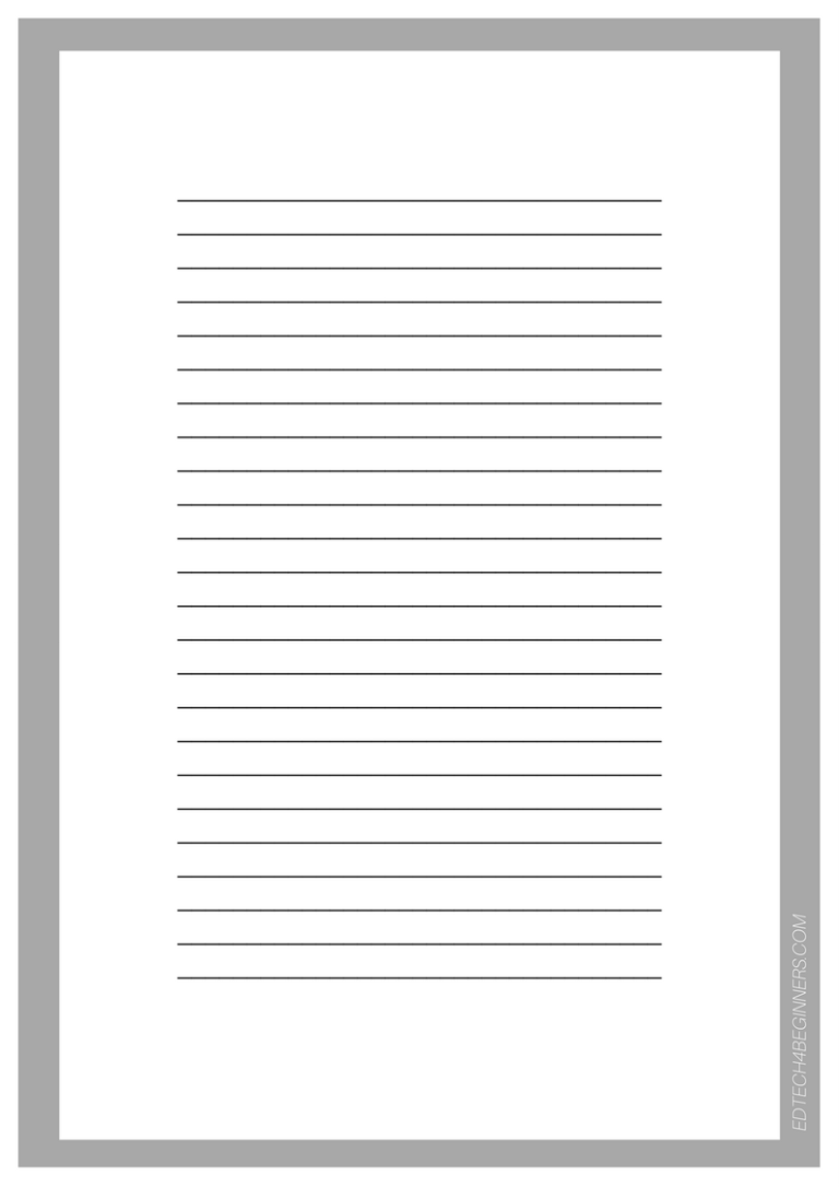 A Range of Free, Downloadable, Writing Templates – EDTECH 4 BEGINNERS