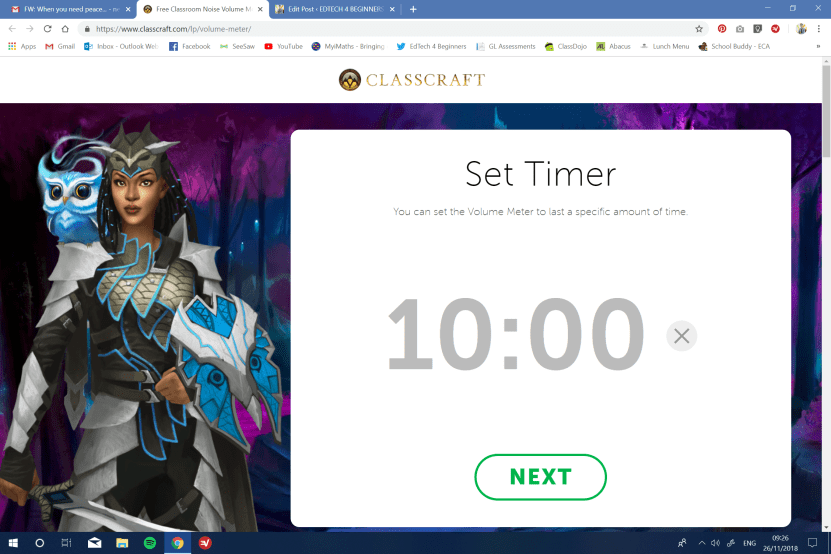 Quieten down your class with this website! – EDTECH 4 BEGINNERS